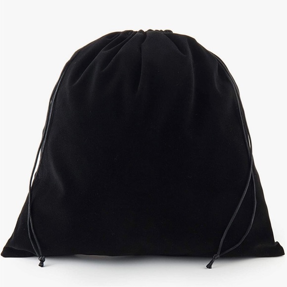 Storage & Organization | Set Of 5 Black Velvet Drawstring Dust Bags ...